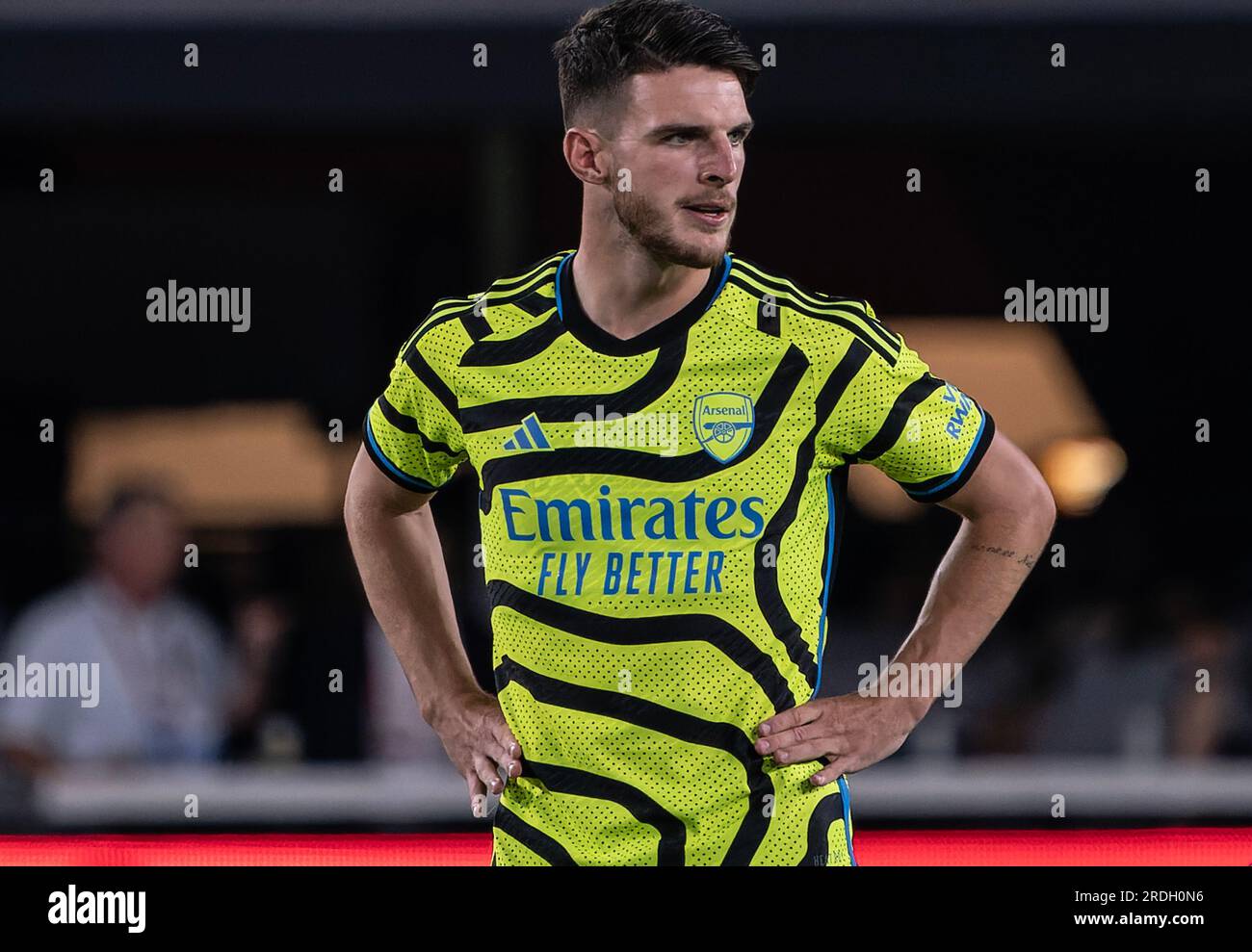 Arsenal midfielder midfielde Declan Rice (41) in his first game for ...