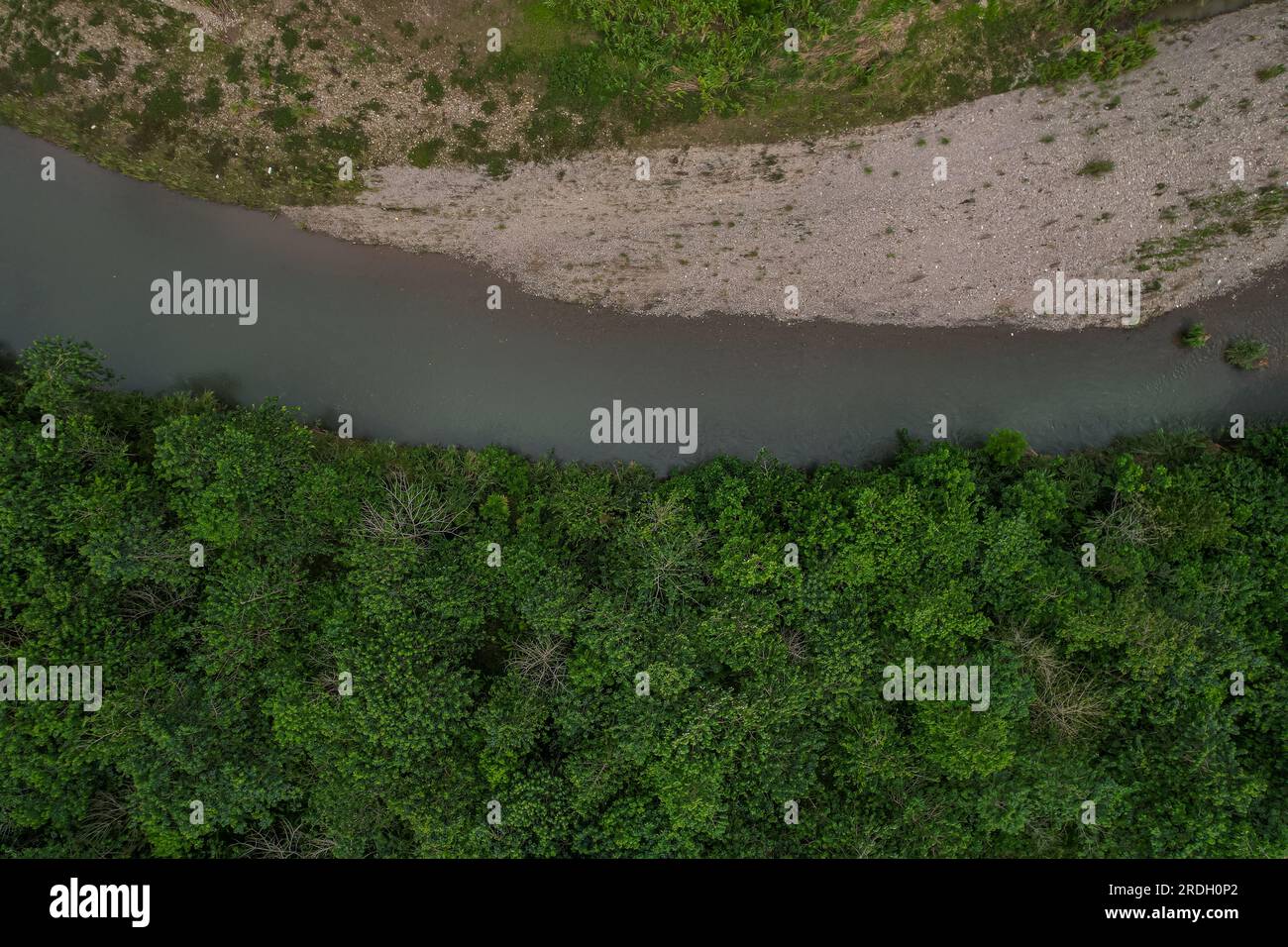Beautiful aerial view of the Costa Rica Rainforest in the Talamanca ...
