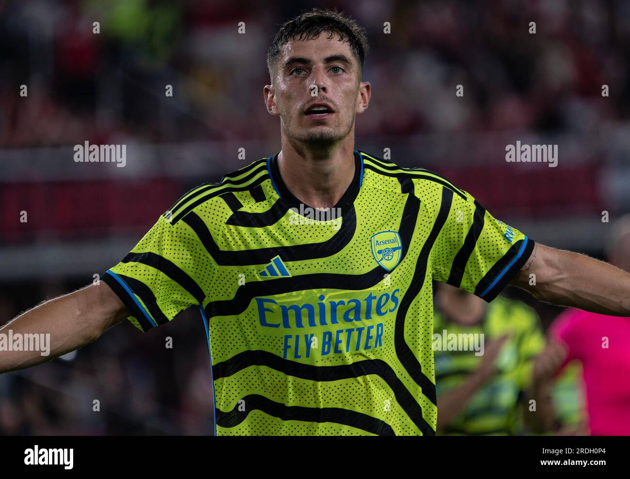 Arsenal Midfielder Kai Havertz 29 After Scoring During The 2023 Mls