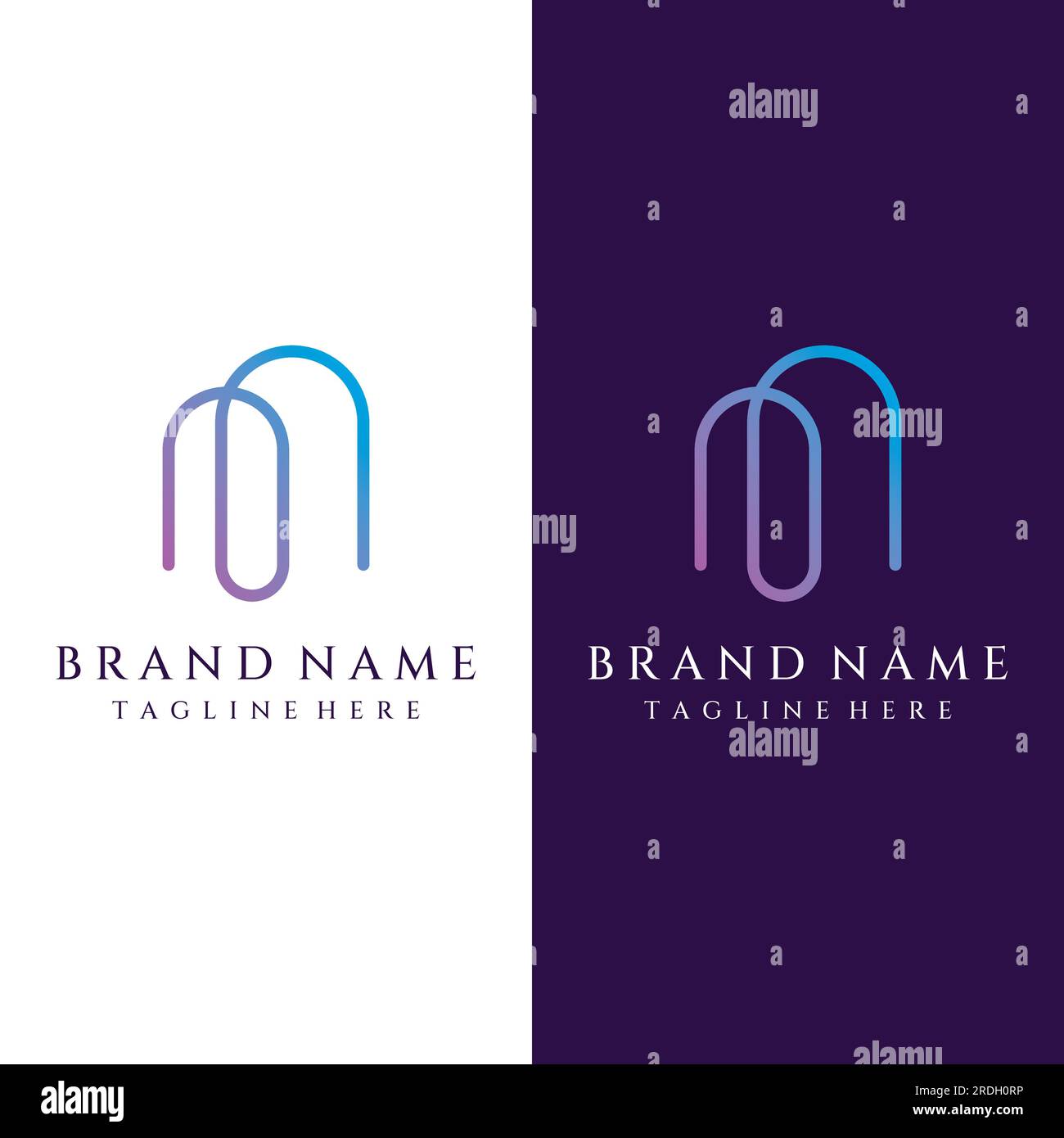 Abstract element of arch line vector logo, for the construction of ...