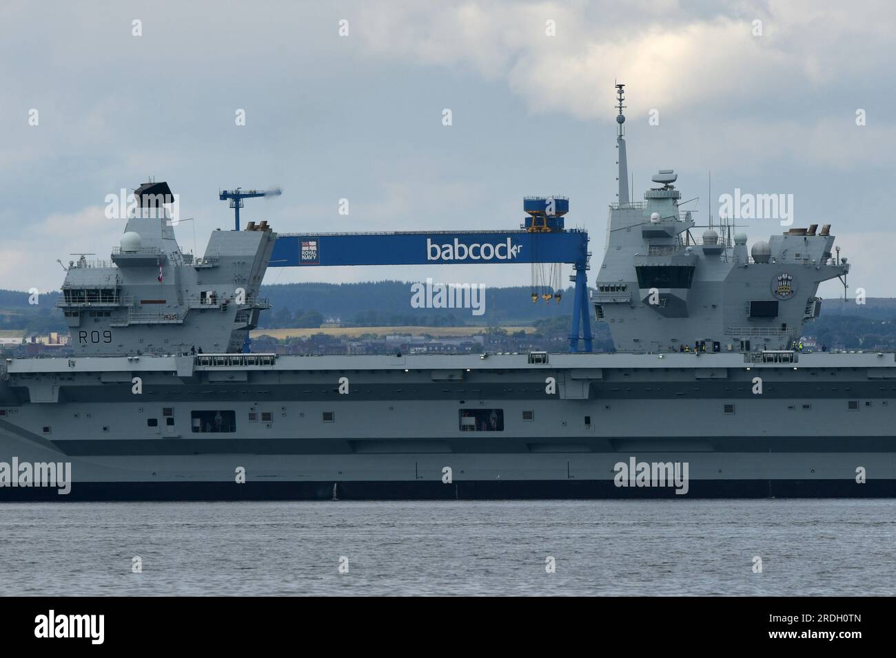 Edinburgh Scotland, UK 21 July 2023. HMS Prince of Wales aircraft ...