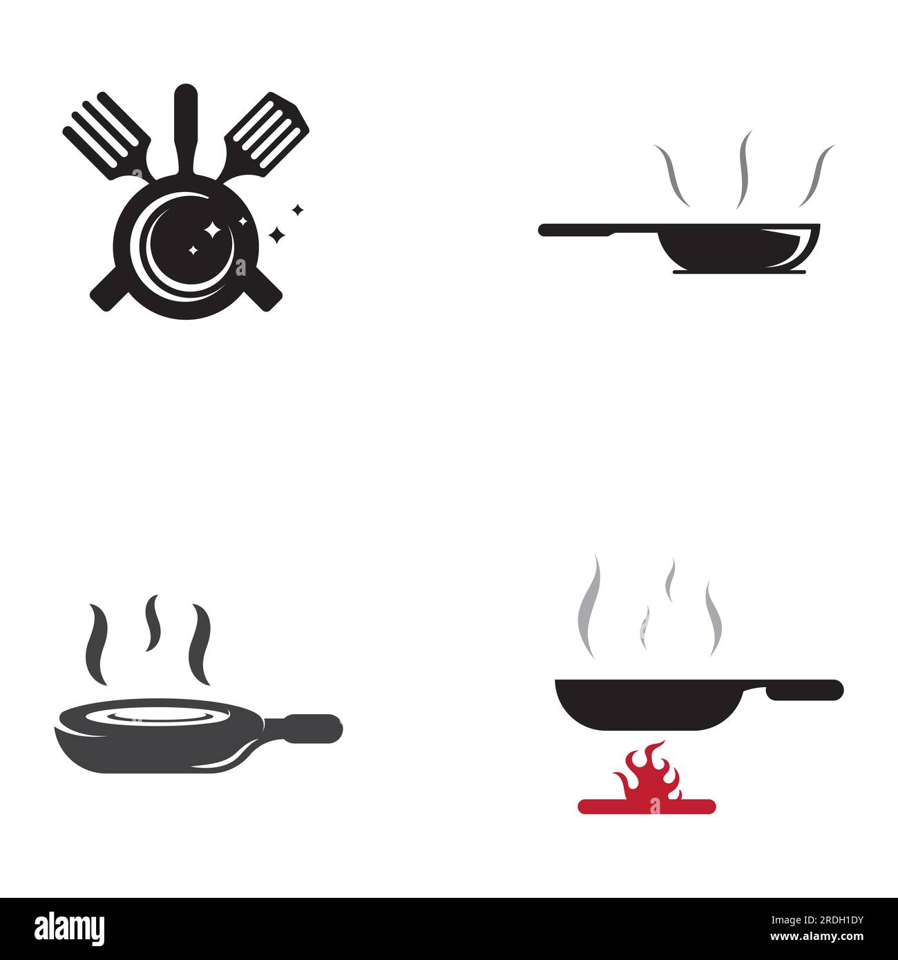Logos for cooking utensils, cooking pots, spatulas and cooking spoons ...