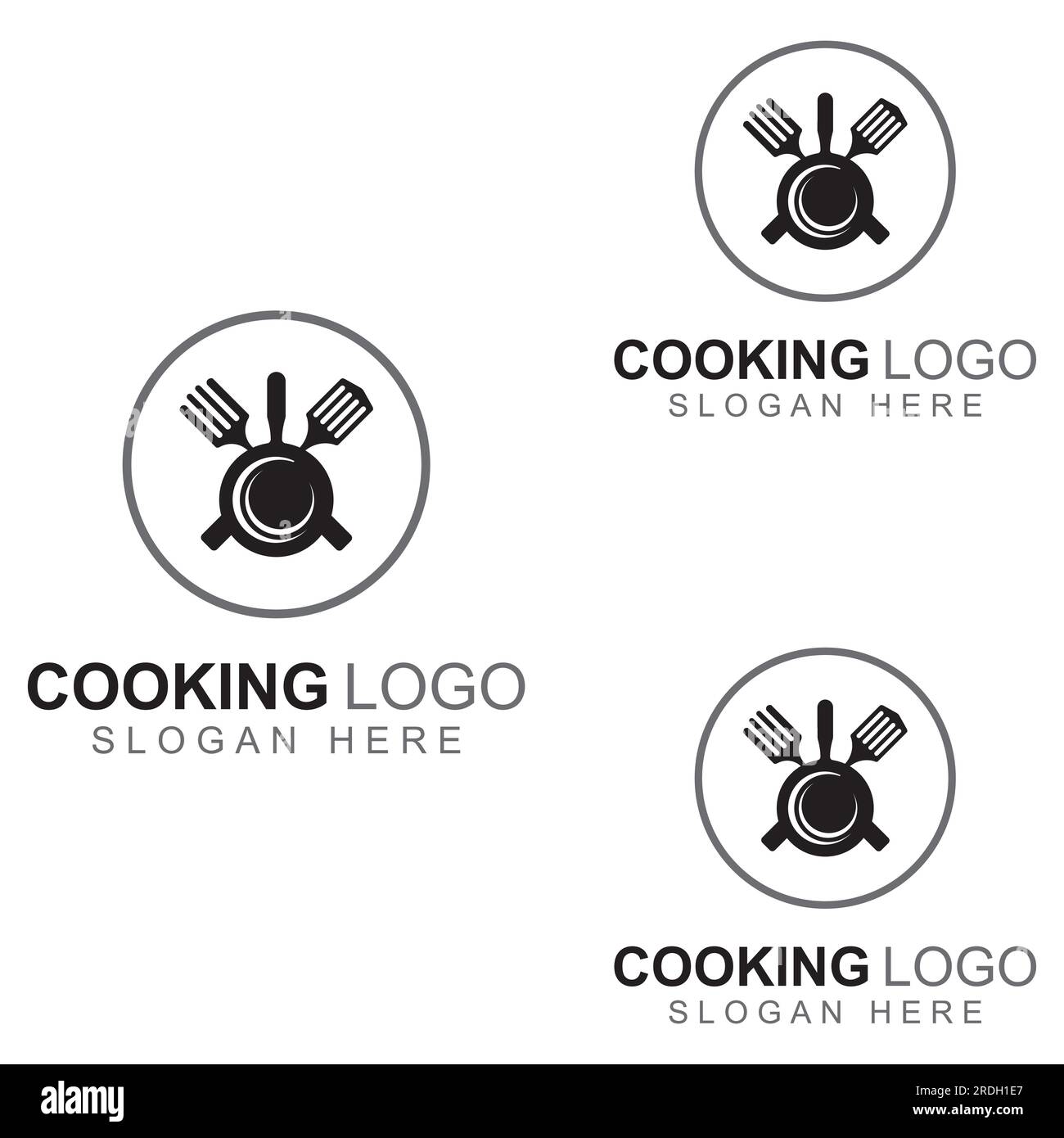 Logos for cooking utensils, cooking pots, spatulas and cooking spoons ...