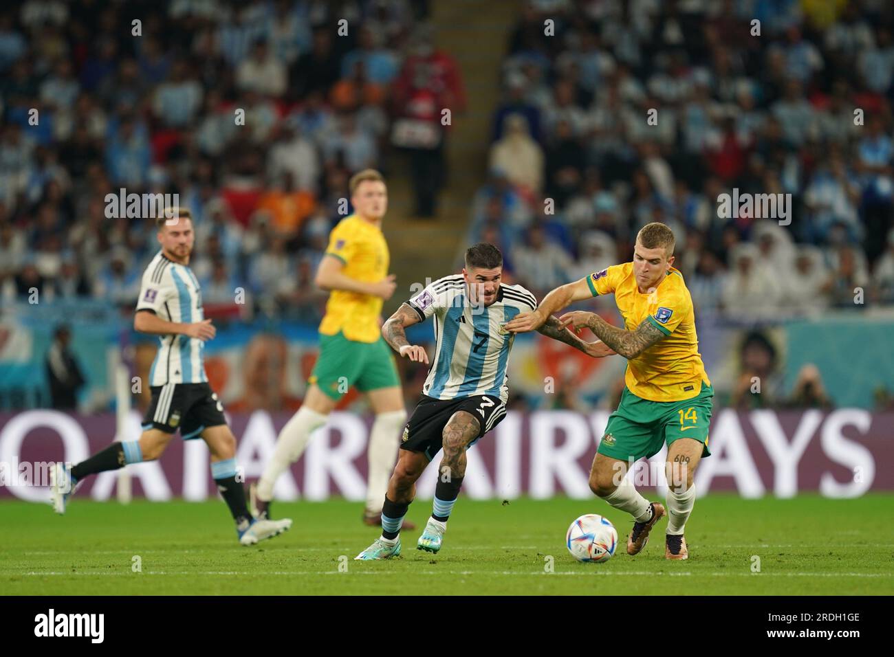 Al Rayyan, Qatar, 3, Dicember, 2022. Rodrigo de Paul from Argentina in ...