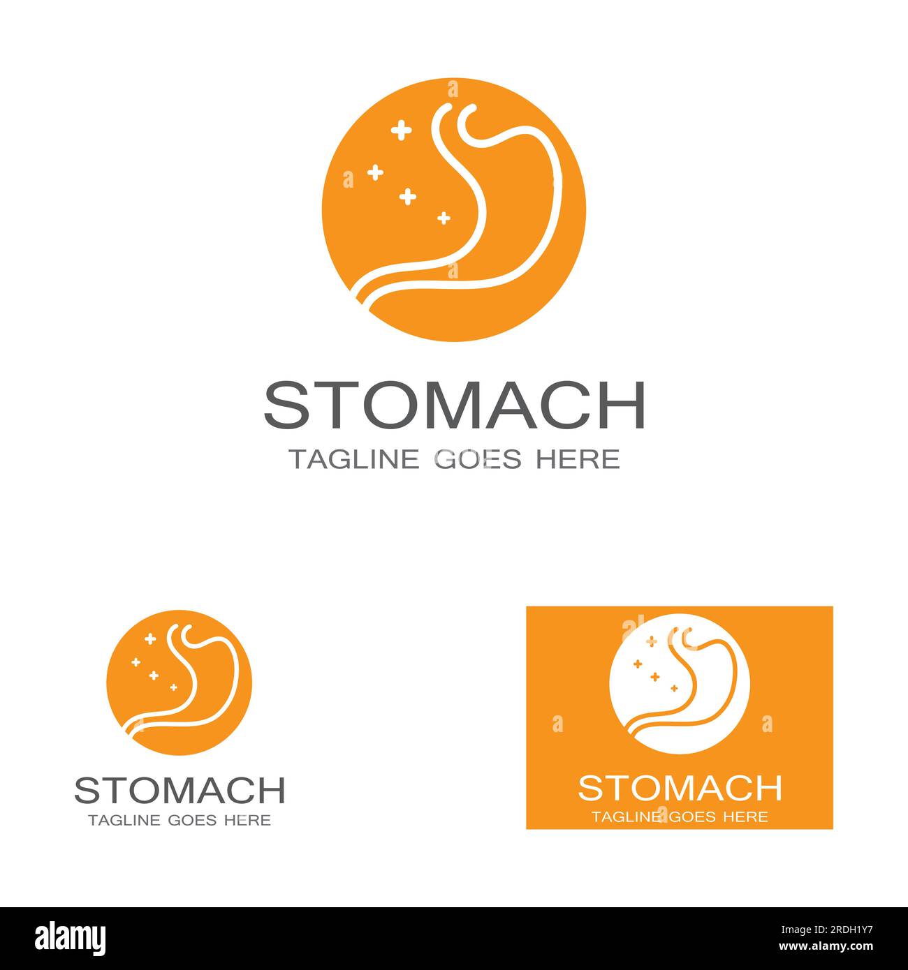 stomach health and stomach care logo design Stock Vector Image & Art ...