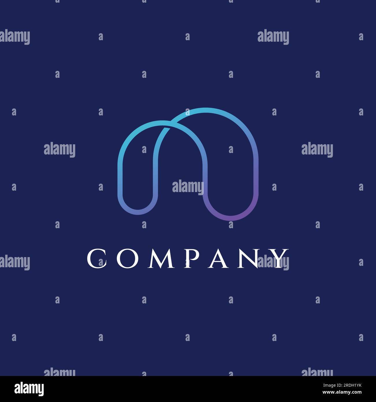 Abstract element of arch line vector logo, for the construction of ...