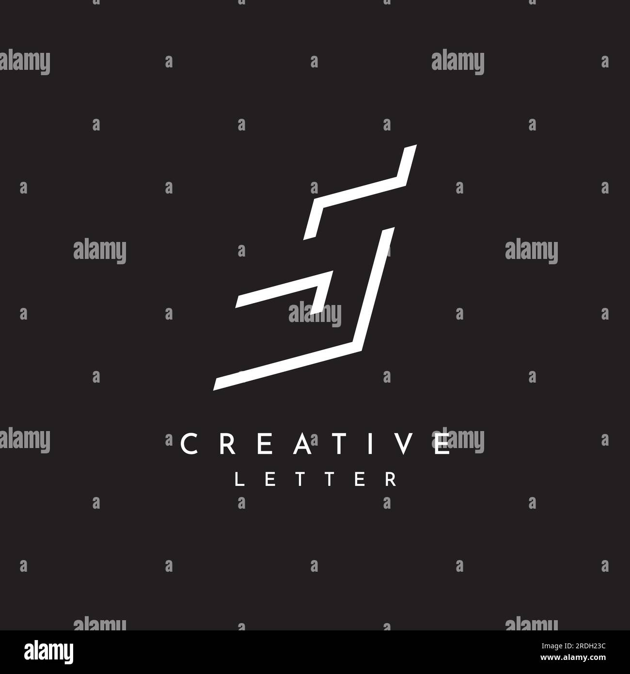 Abstract logo initial letter s element with geometry. Modern and ...