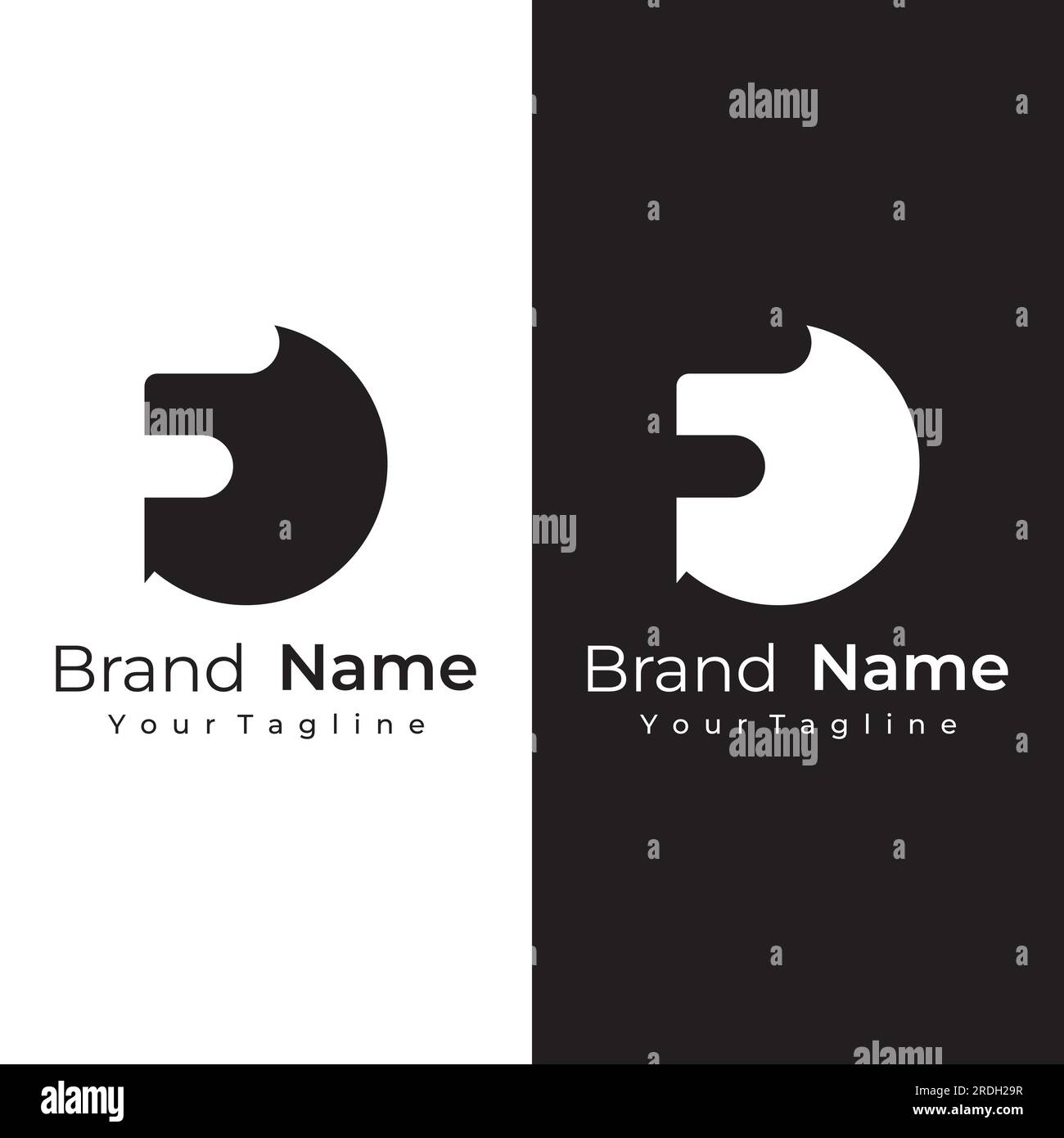 Abstract logo element initial letter F geometric shape. Minimalist and ...