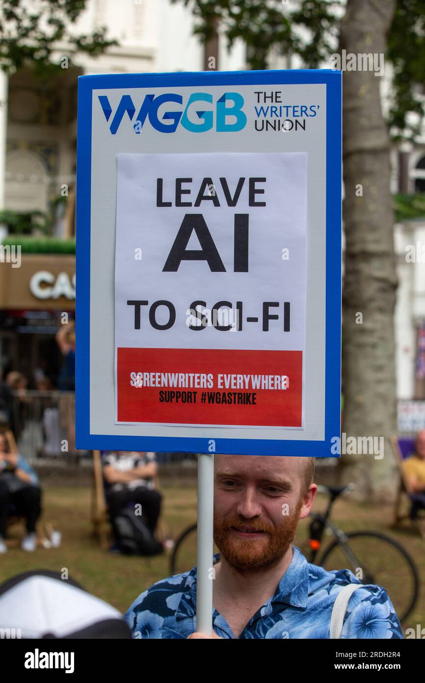 London, England, UK. 21st July, 2023. Members of the British actors ...