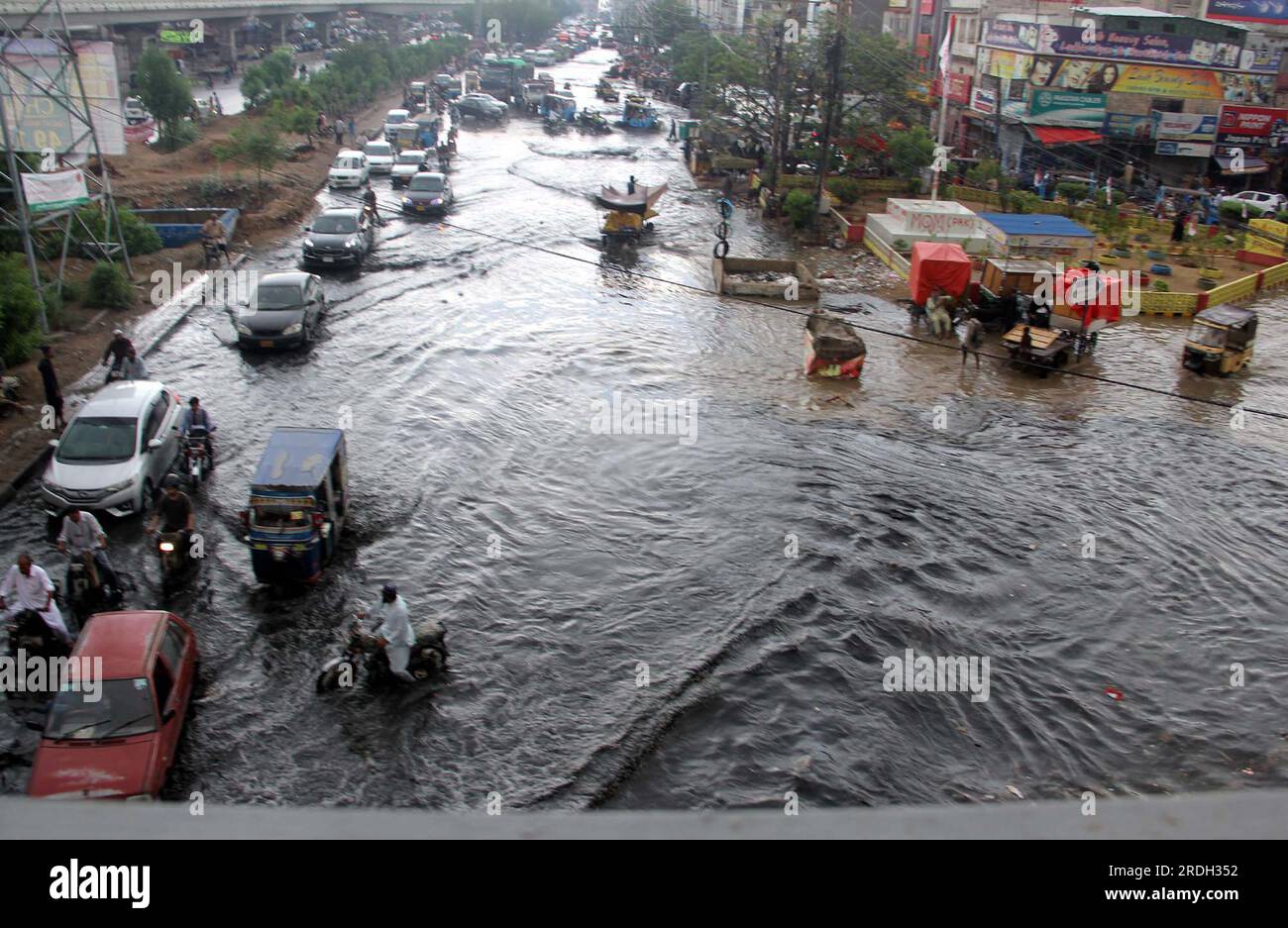 Commuters are facing difficulties in transportation due to stagnant ...