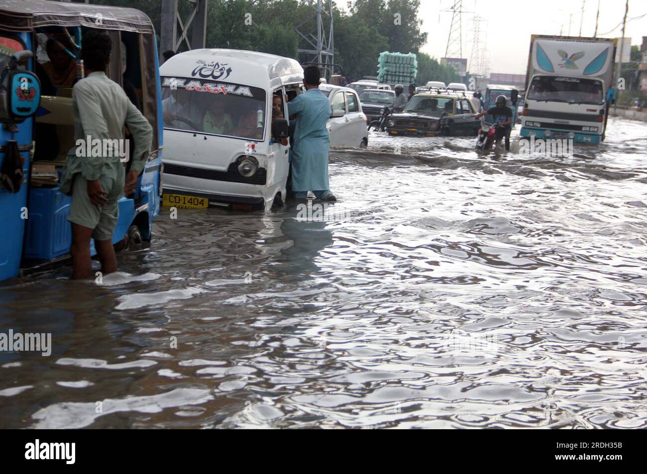 Commuters are facing difficulties in transportation due to stagnant ...