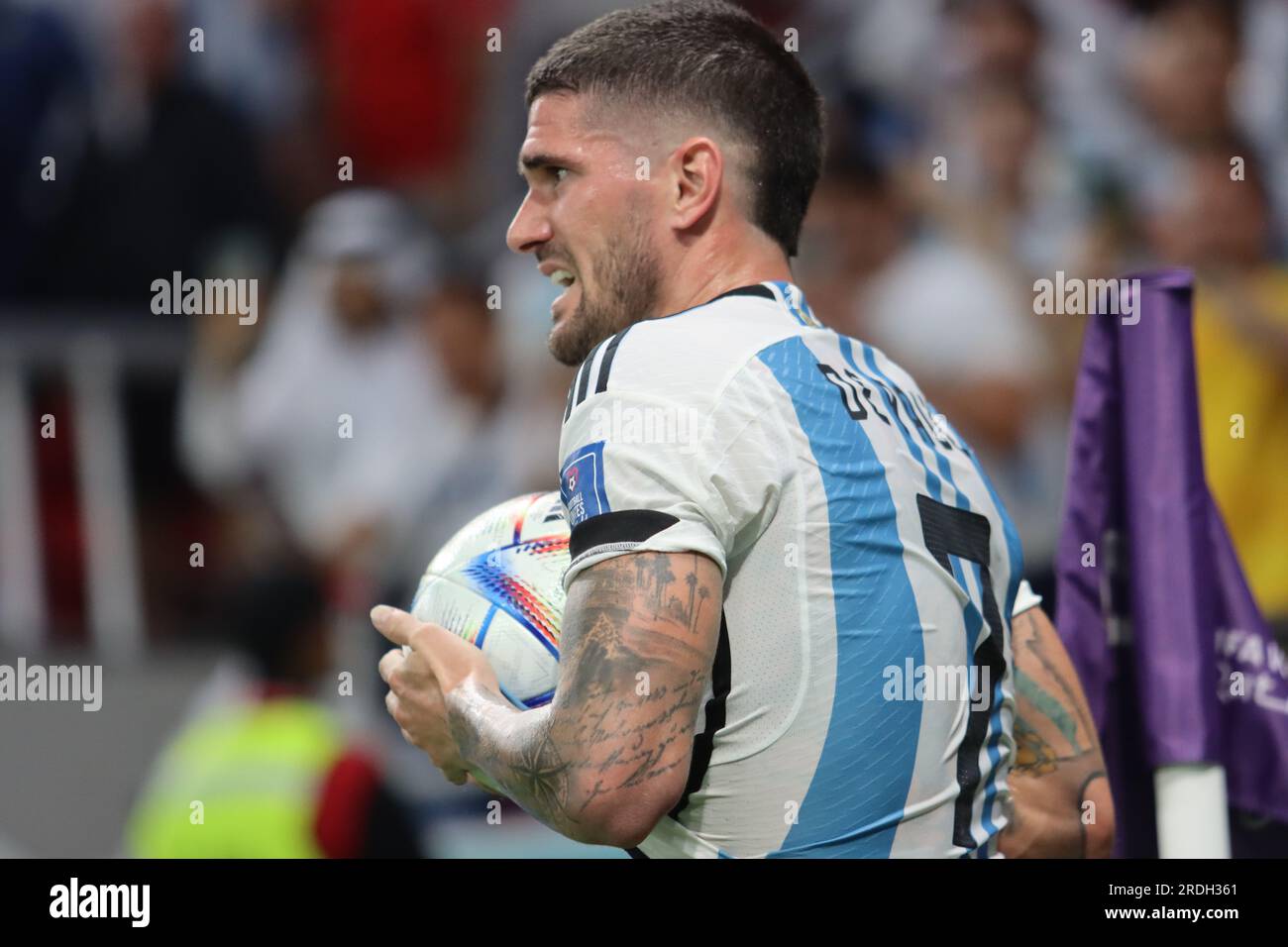 Al Rayyan, Qatar, 3, Dicember, 2022. Rodrigo de Paul from Argentina ...