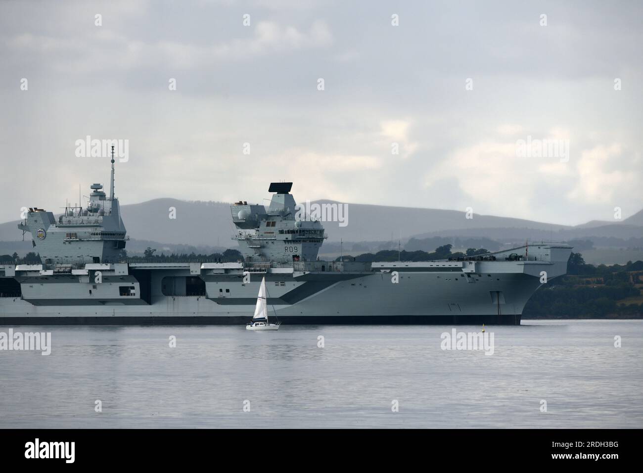 Edinburgh Scotland, UK 21 July 2023. HMS Prince of Wales aircraft ...