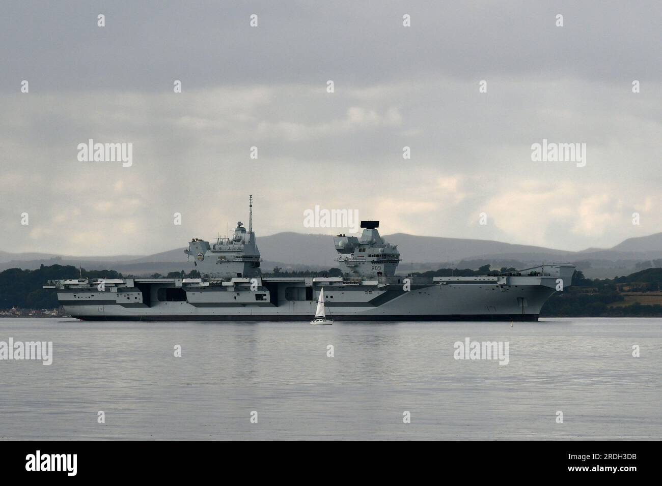 Edinburgh Scotland, UK 21 July 2023. HMS Prince of Wales aircraft ...