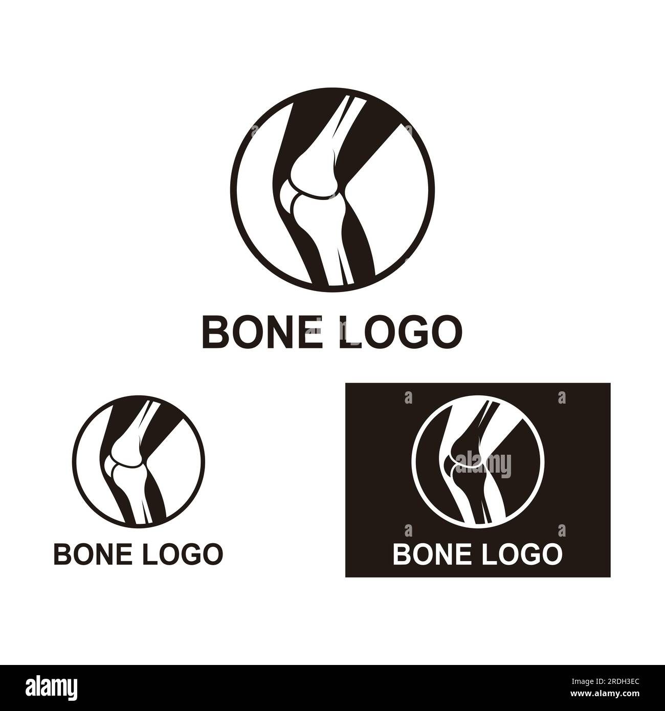 Bone logo icon vector design Stock Vector Image & Art - Alamy