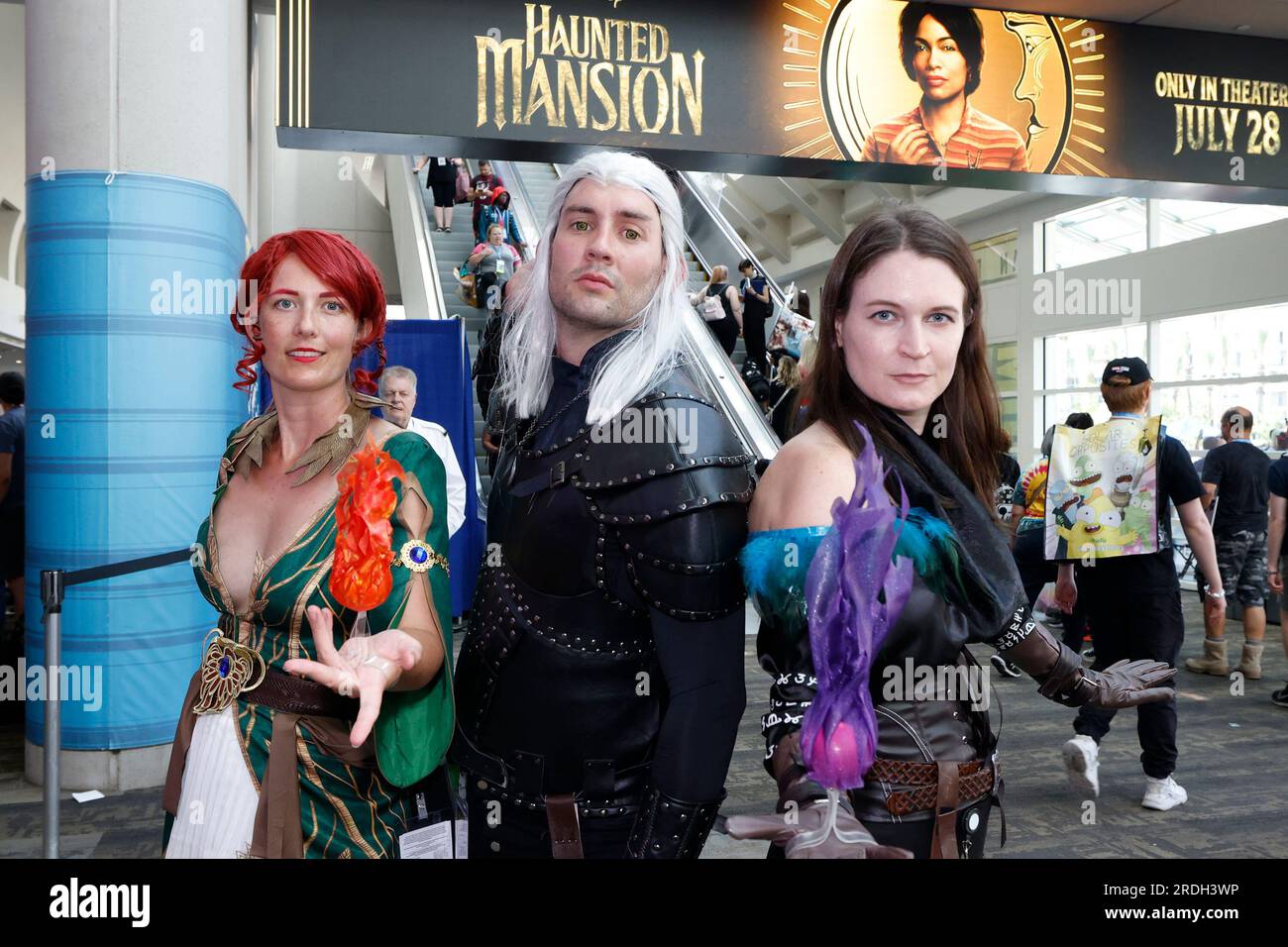 San Diego residents Nicole Maston, dressed as Triss Merigold, from left ...