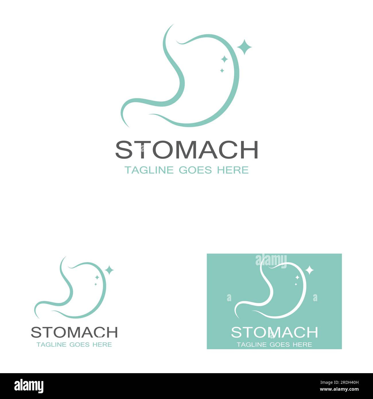 stomach health and stomach care logo design Stock Vector Image & Art ...