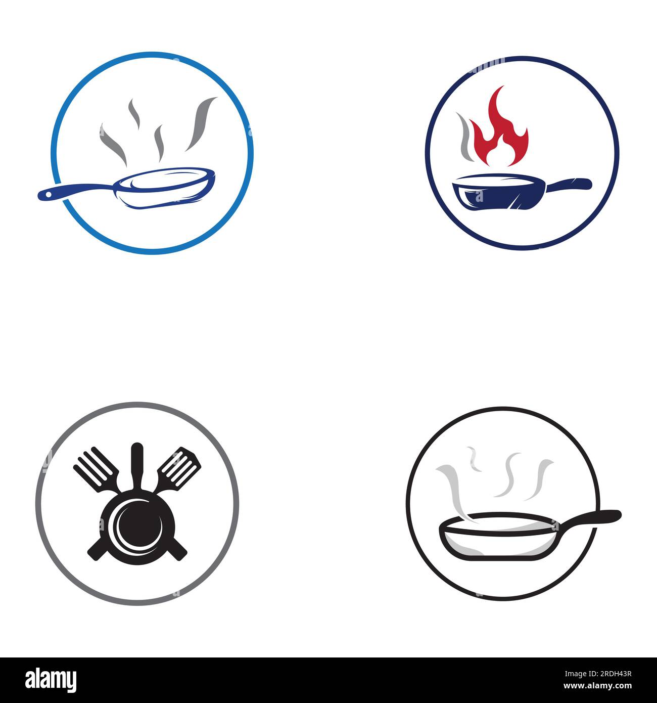 Logos for cooking utensils, cooking pots, spatulas and cooking spoons ...