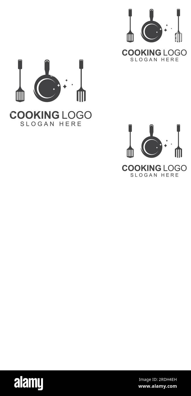 Logos for cooking utensils, cooking pots, spatulas and cooking spoons ...