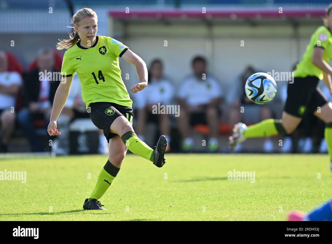 La Louviere, Belgium. 21st July, 2023. Lucie Bendova (14) of Czechia pictured during a female ...