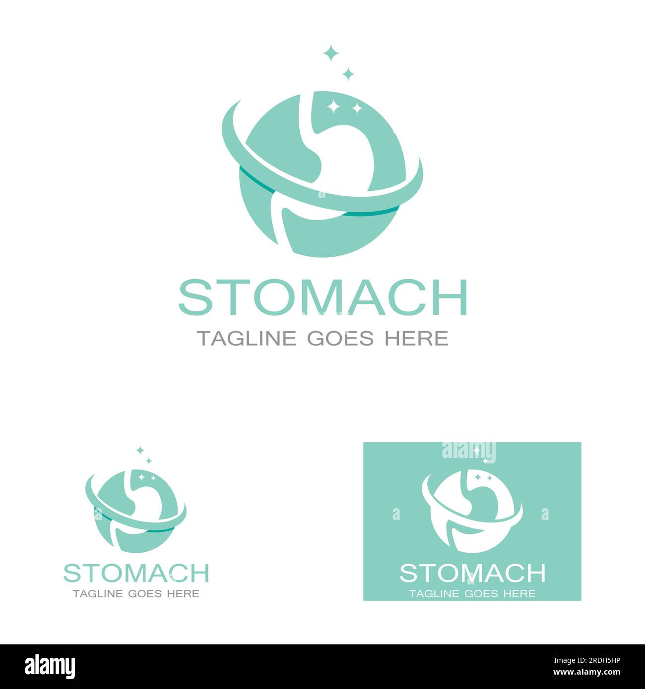 stomach health and stomach care logo design Stock Vector Image & Art ...