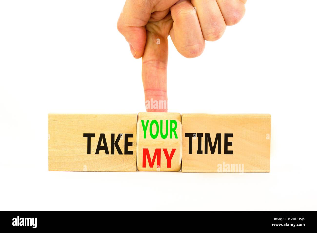 Take your or my time symbol. Concept words Take your or my time on ...