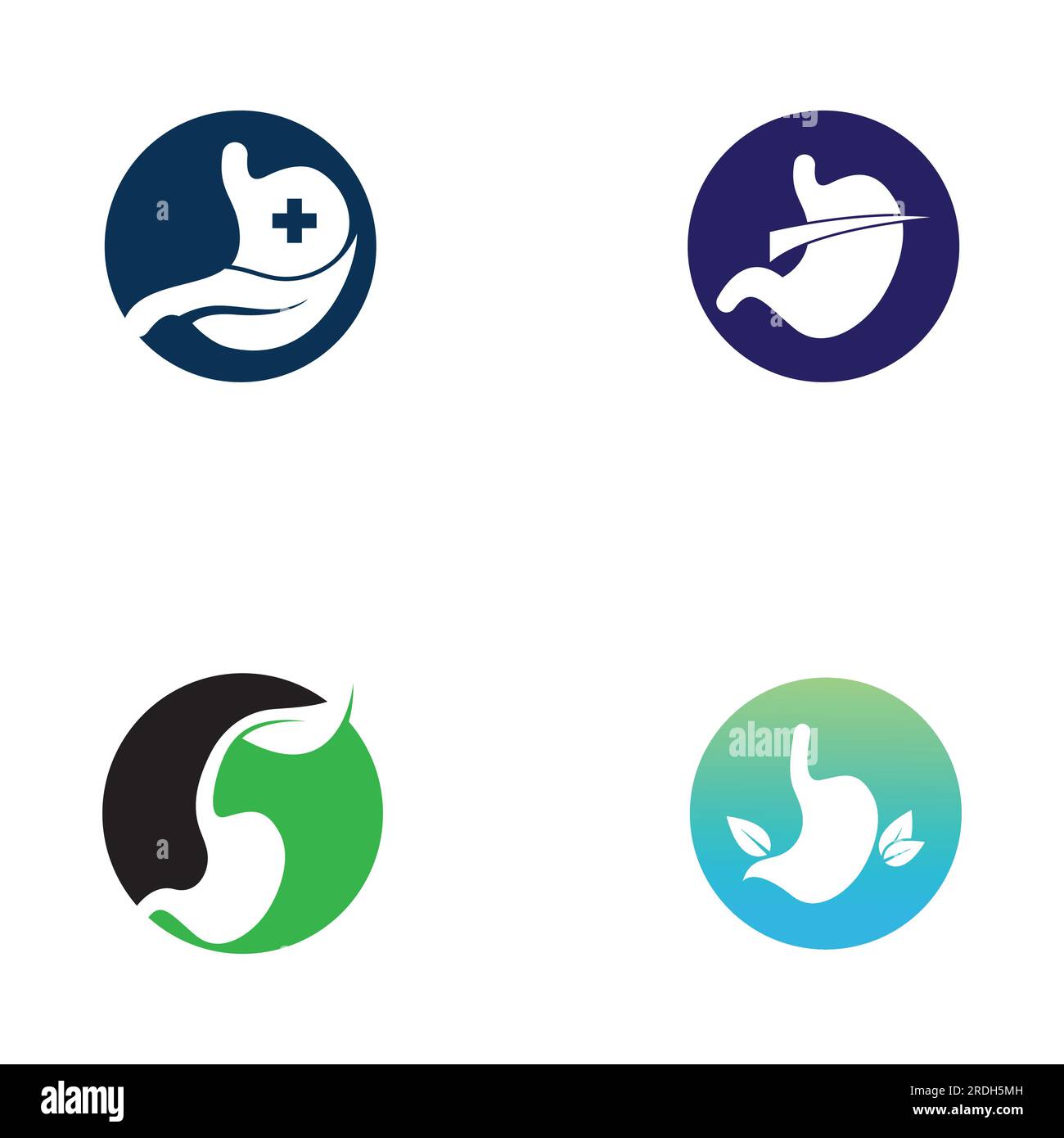 stomach health and stomach care logo design Stock Vector Image & Art ...