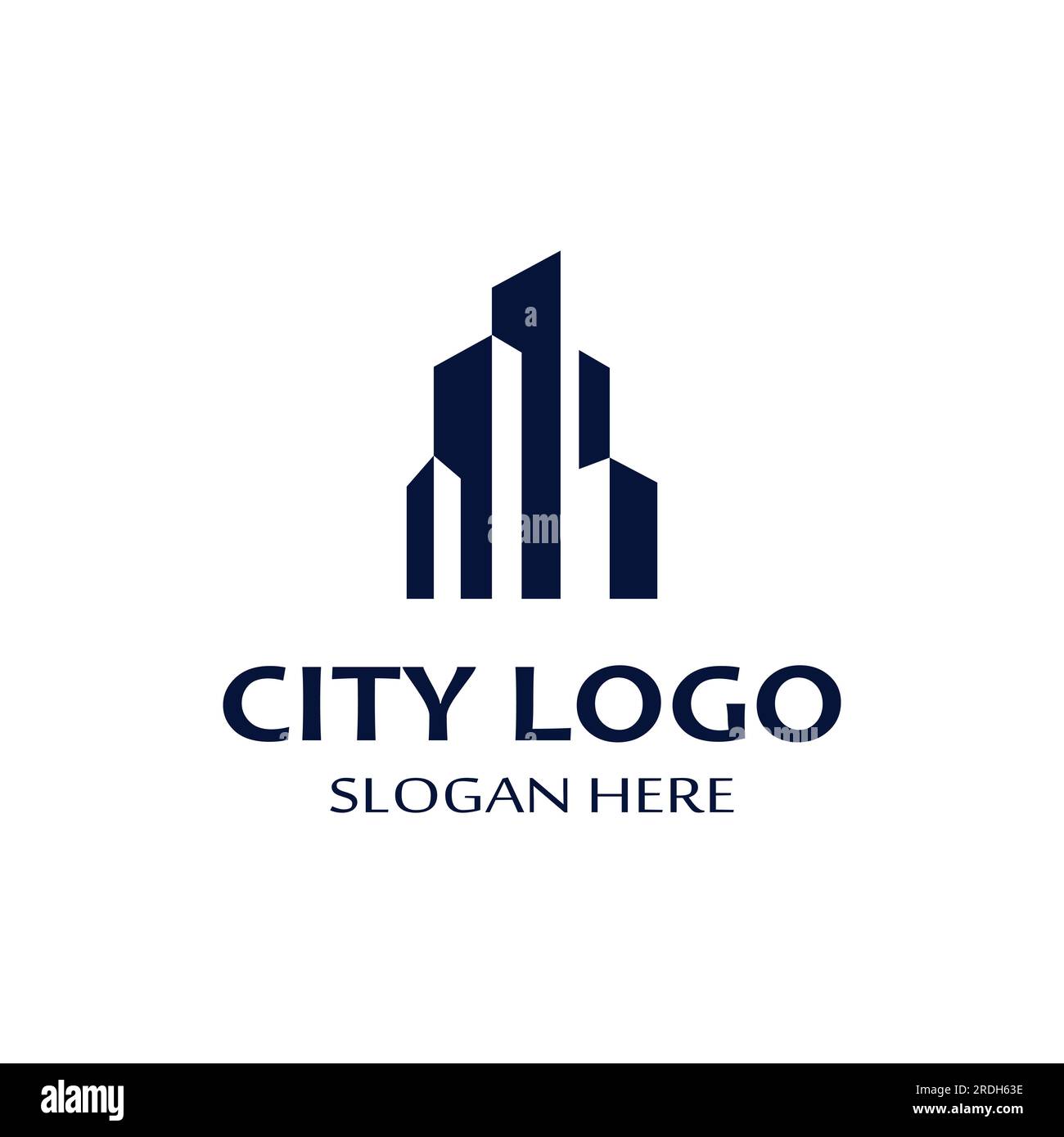 city skyline, city silhouette, modern city, and city center. With logo ...