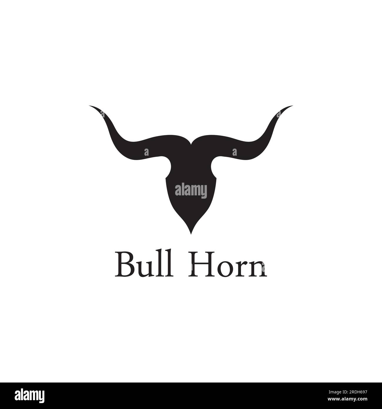 Bulls Head Horn Logo Using Vector Design Concept Stock Vector Image And Art Alamy 