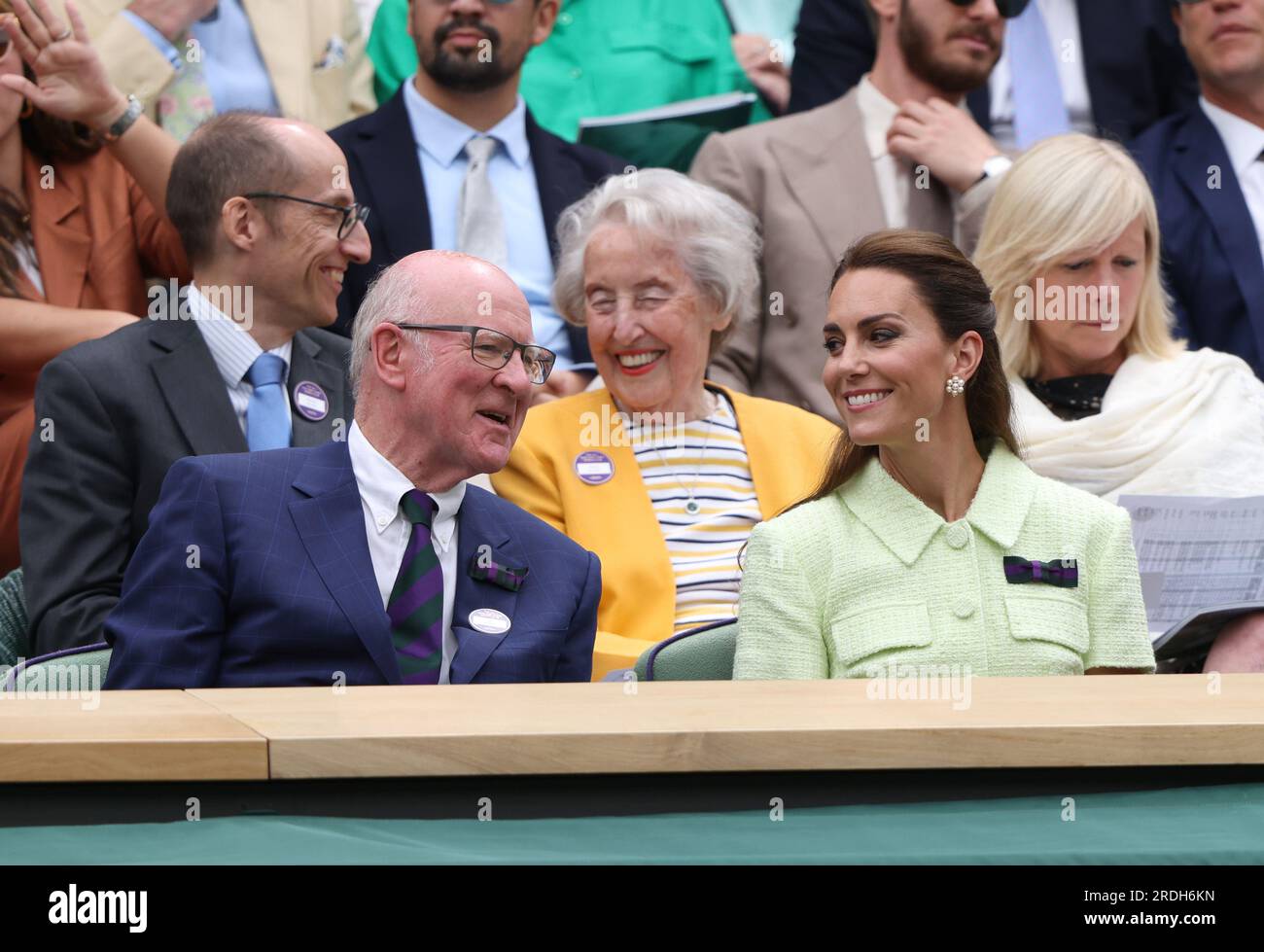 Catherine The Princess of Wales, in The Royal Box, with Ian Hewitt ...