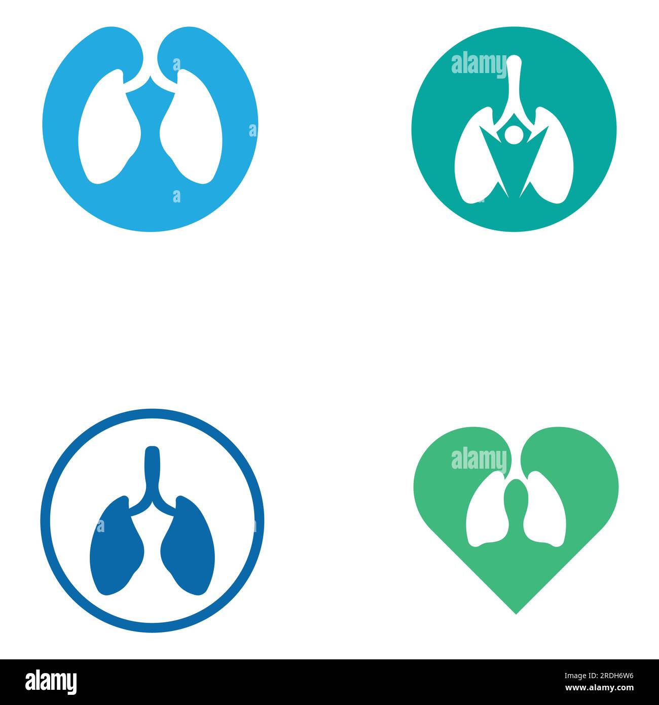Lungs health and lungs care logo vector design,lungs logo template ...