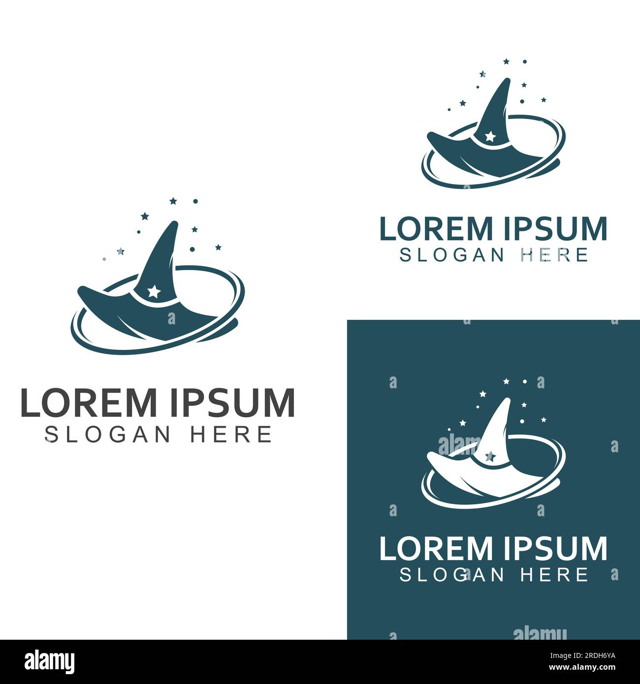 Wizard cap logo .By using vector design concept Stock Vector Image ...