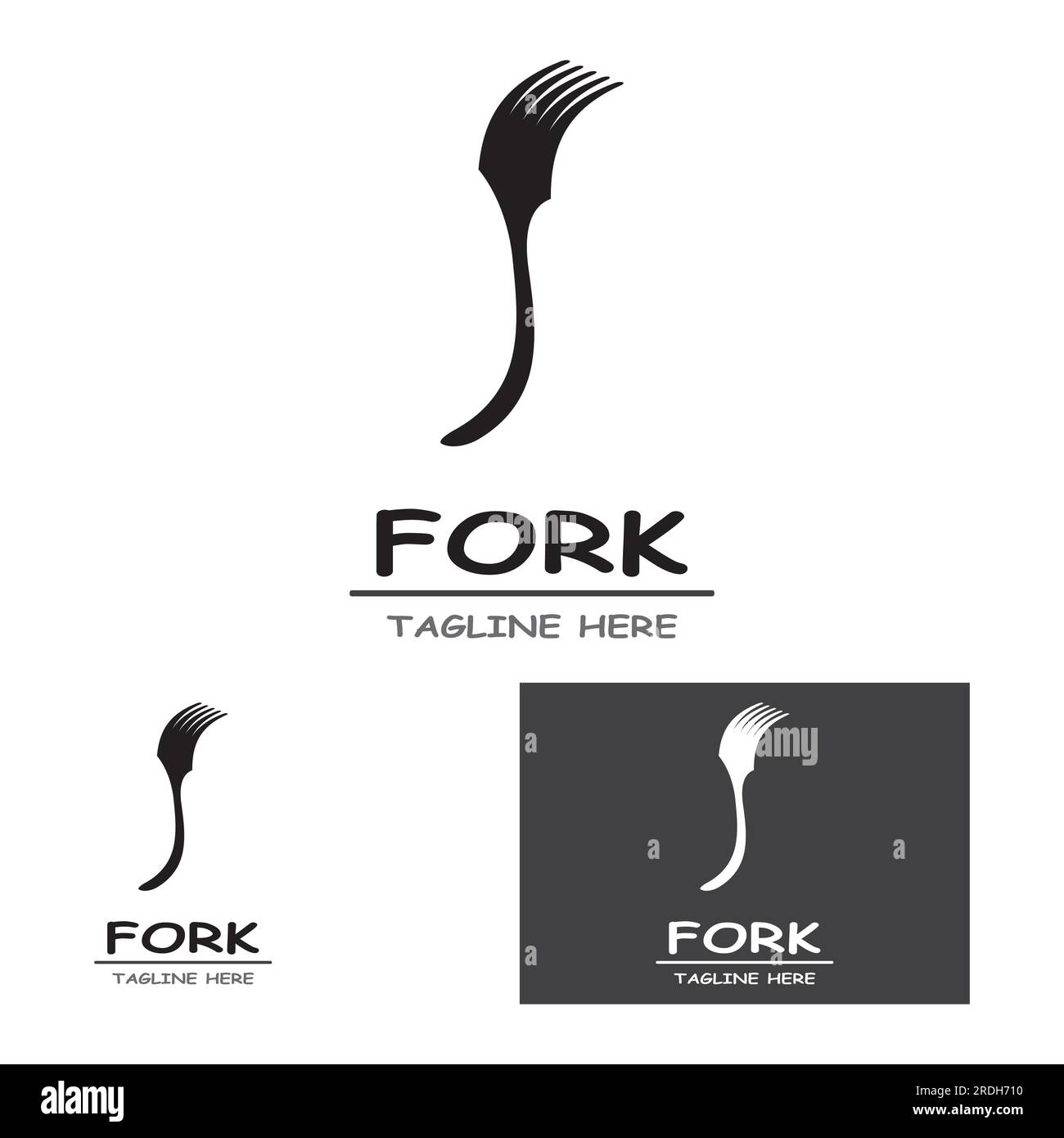spoon,fork,and knife icon logo vector Stock Vector Image & Art - Alamy