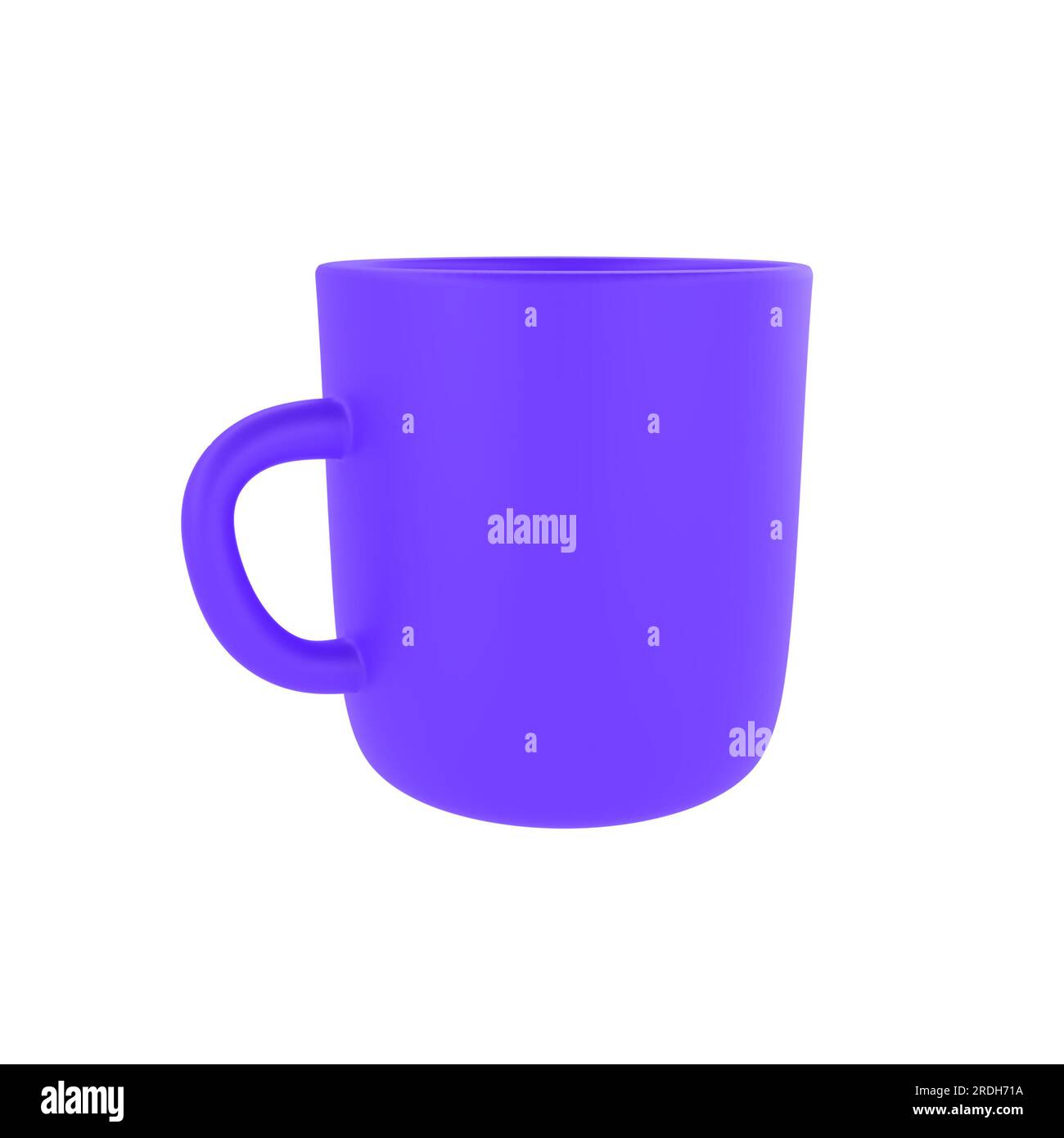 3d photo realistic violet cup icon mockup rendering. Design Template ...