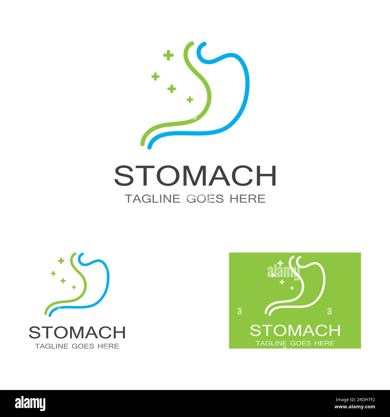 stomach health and stomach care logo design Stock Vector Image & Art ...