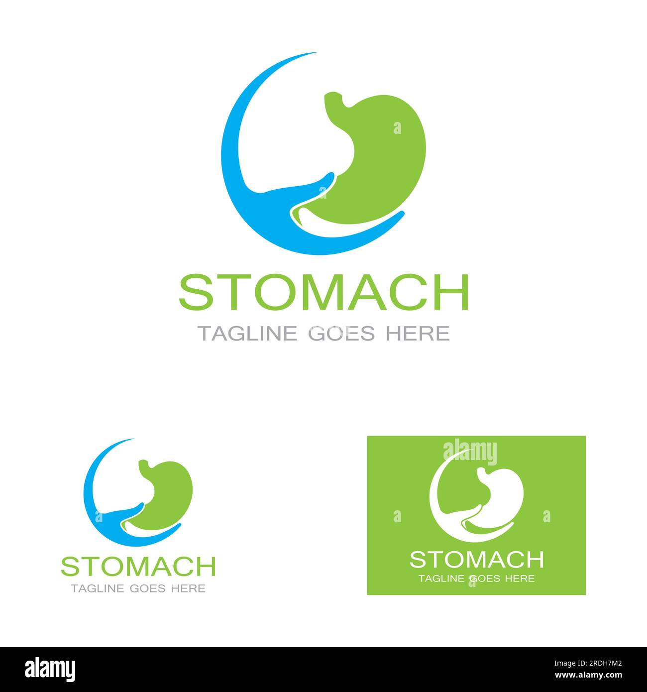 stomach health and stomach care logo design Stock Vector Image & Art ...