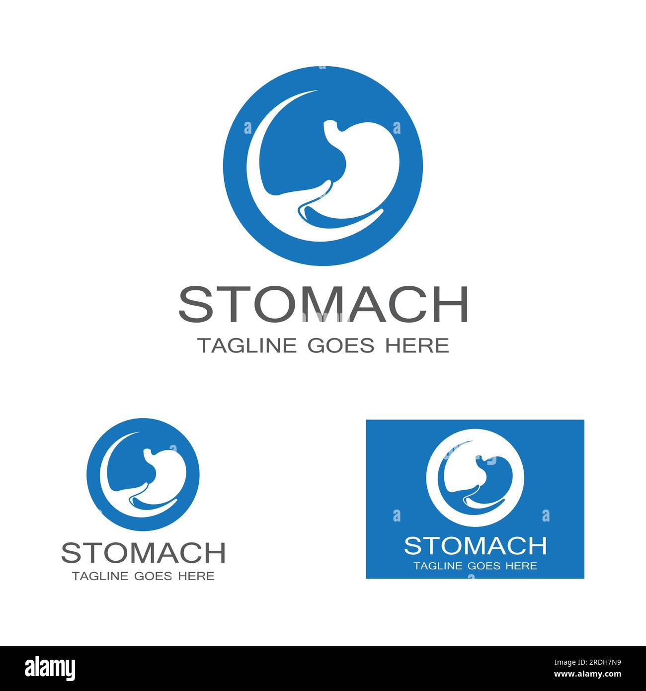 stomach health and stomach care logo design Stock Vector Image & Art ...