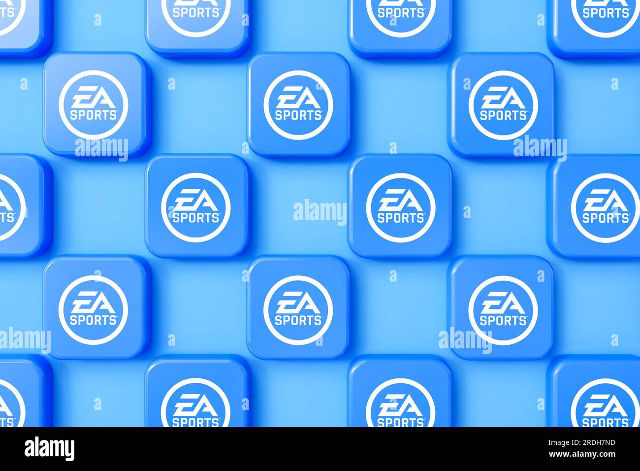 LONDON, UK - July 2023: EA Sports company logo, Electronic arts is a ...