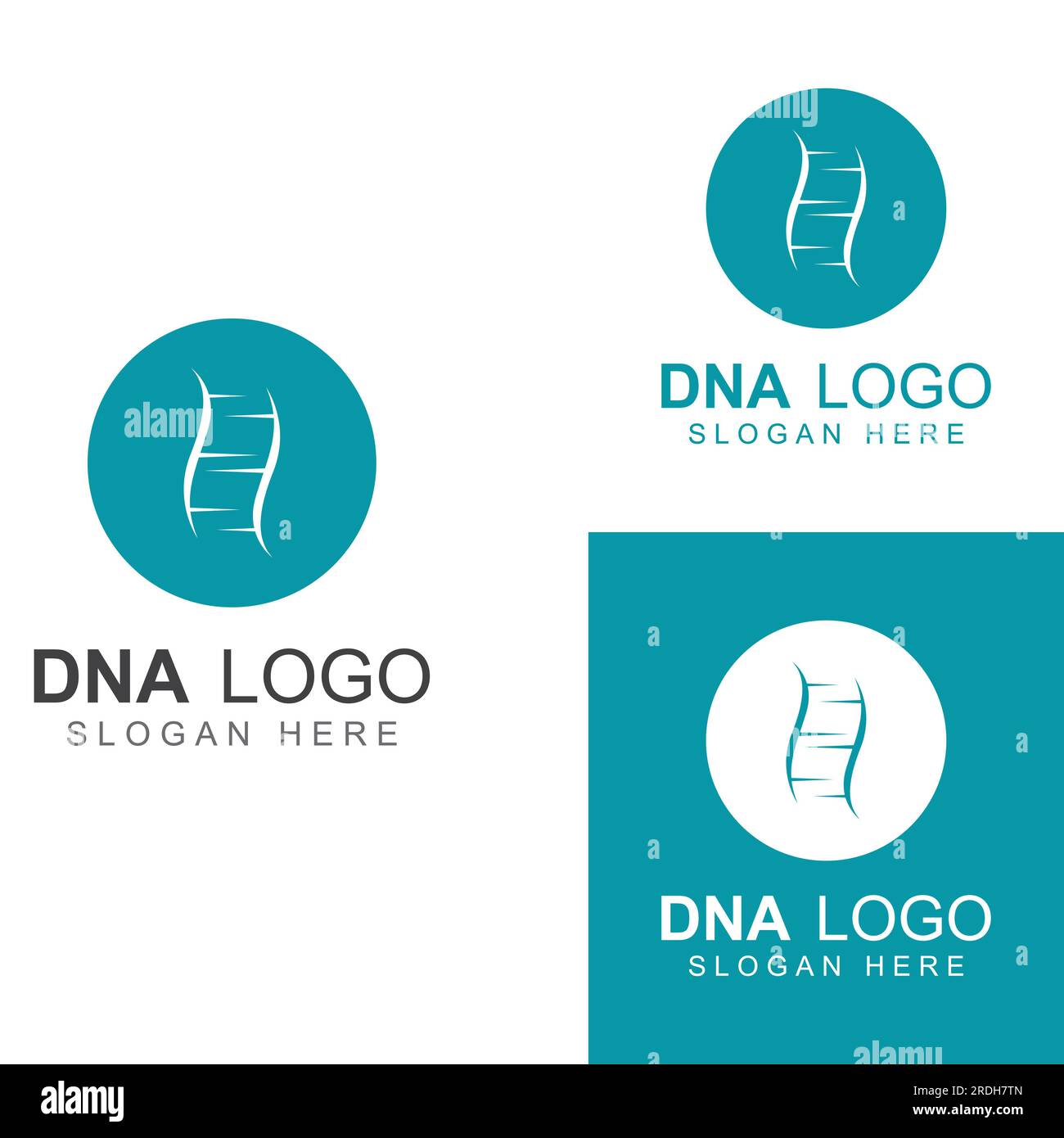 DNA vector logo. Modern medical logo, with vector design Stock Vector ...