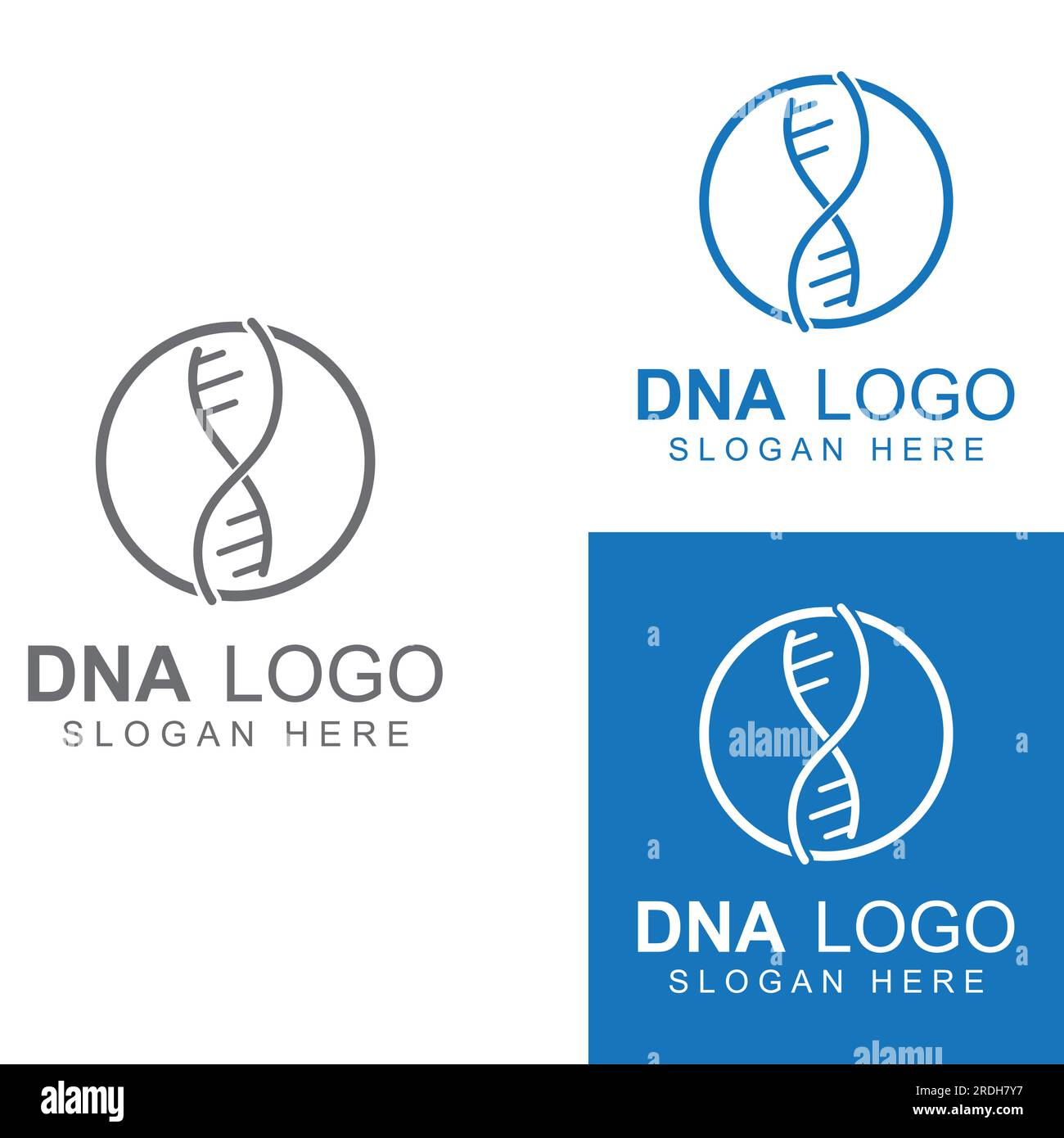 DNA vector logo. Modern medical logo, with vector design Stock Vector ...