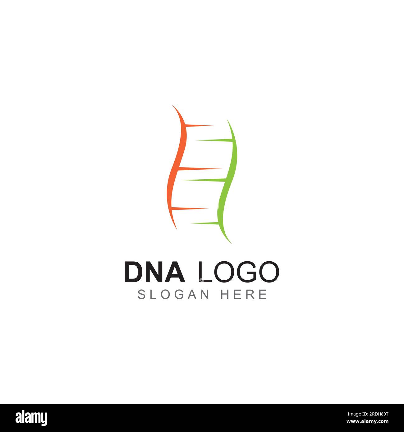DNA vector logo. Modern medical logo, with vector design Stock Vector ...