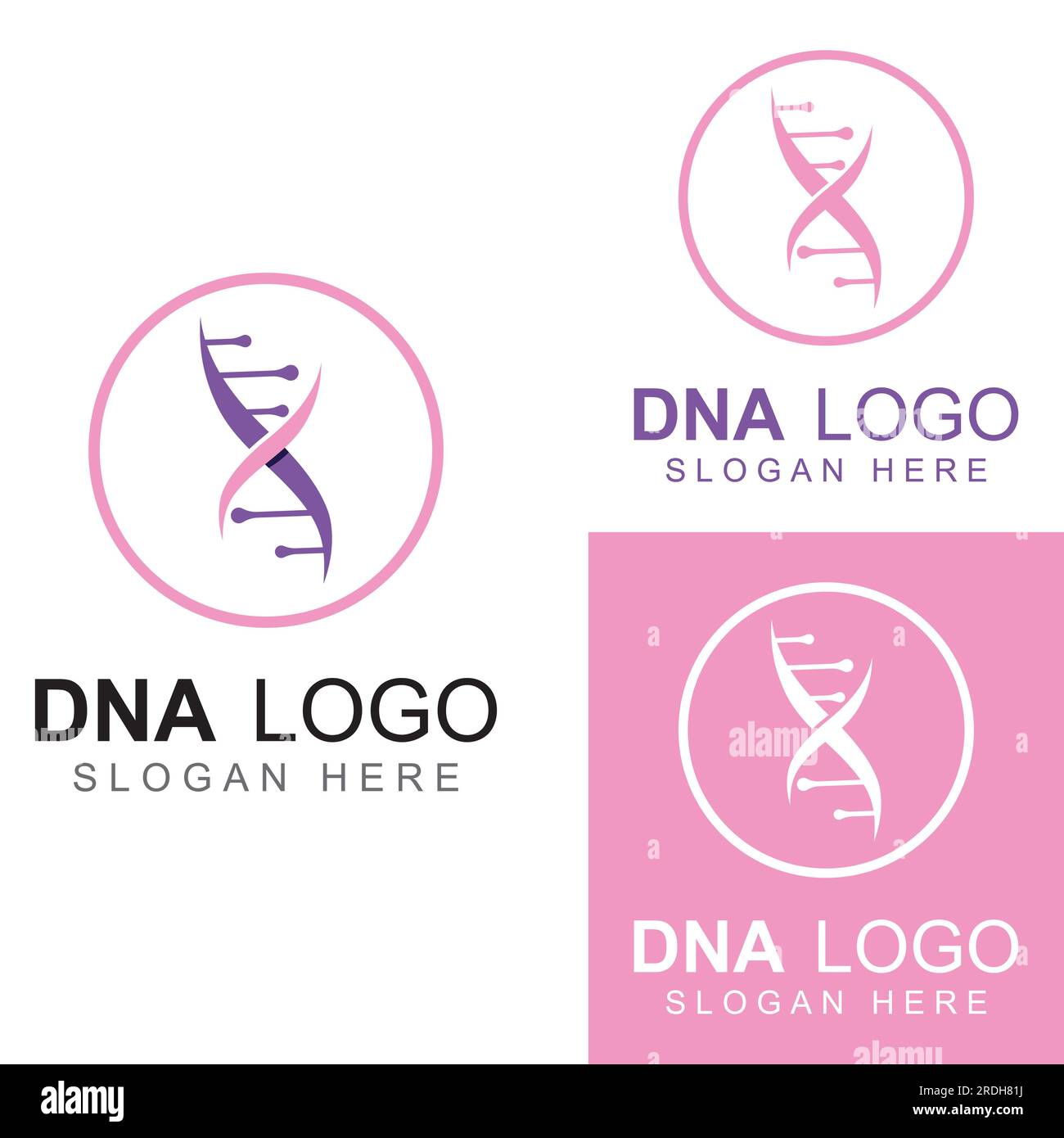 DNA vector logo. Modern medical logo, with vector design Stock Vector ...