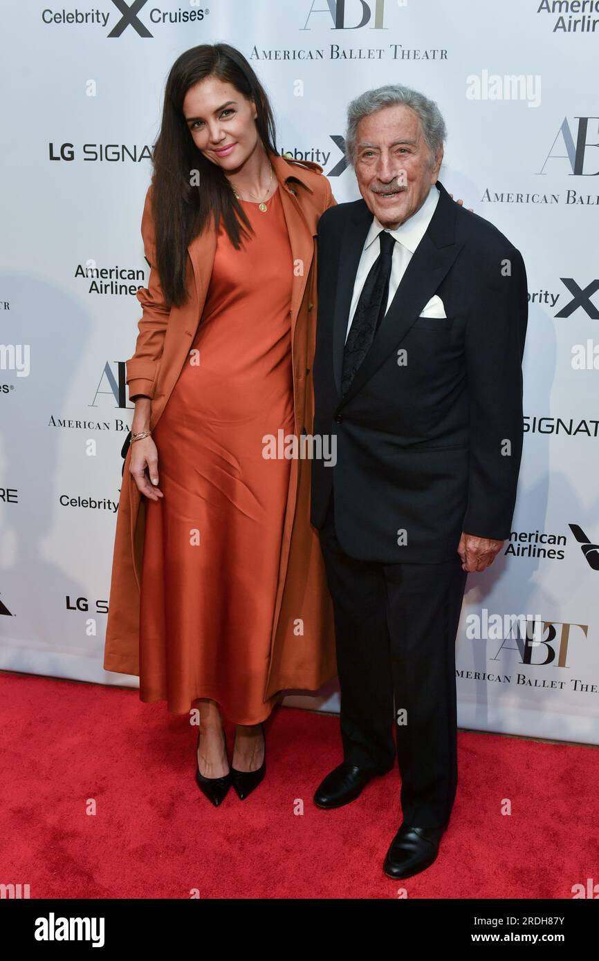 Katie Holmes and Tony Bennett attend LG Signature at the American ...