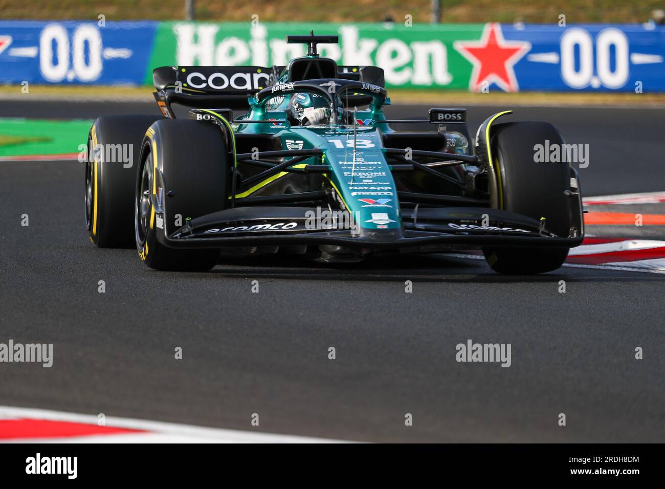 Lance Stroll (CAN) Aston Martin F1 Team AMR23 during Free Practice 2, Friday Jul 21th FORMULA 1 ...
