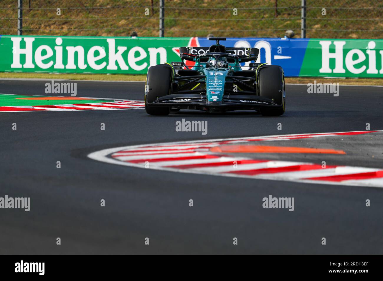 Lance Stroll (CAN) Aston Martin F1 Team AMR23 during Free Practice 2, Friday Jul 21th FORMULA 1 ...