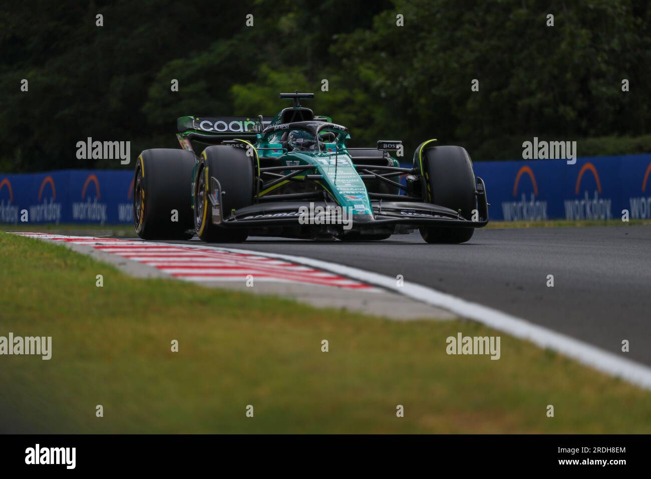 Lance Stroll (CAN) Aston Martin F1 Team AMR23 during Free Practice 2, Friday Jul 21th FORMULA 1 ...