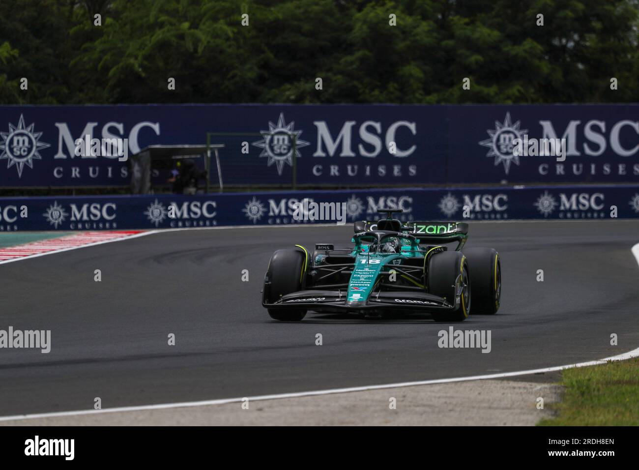 Lance Stroll (CAN) Aston Martin F1 Team AMR23 during Free Practice 2, Friday Jul 21th FORMULA 1 ...