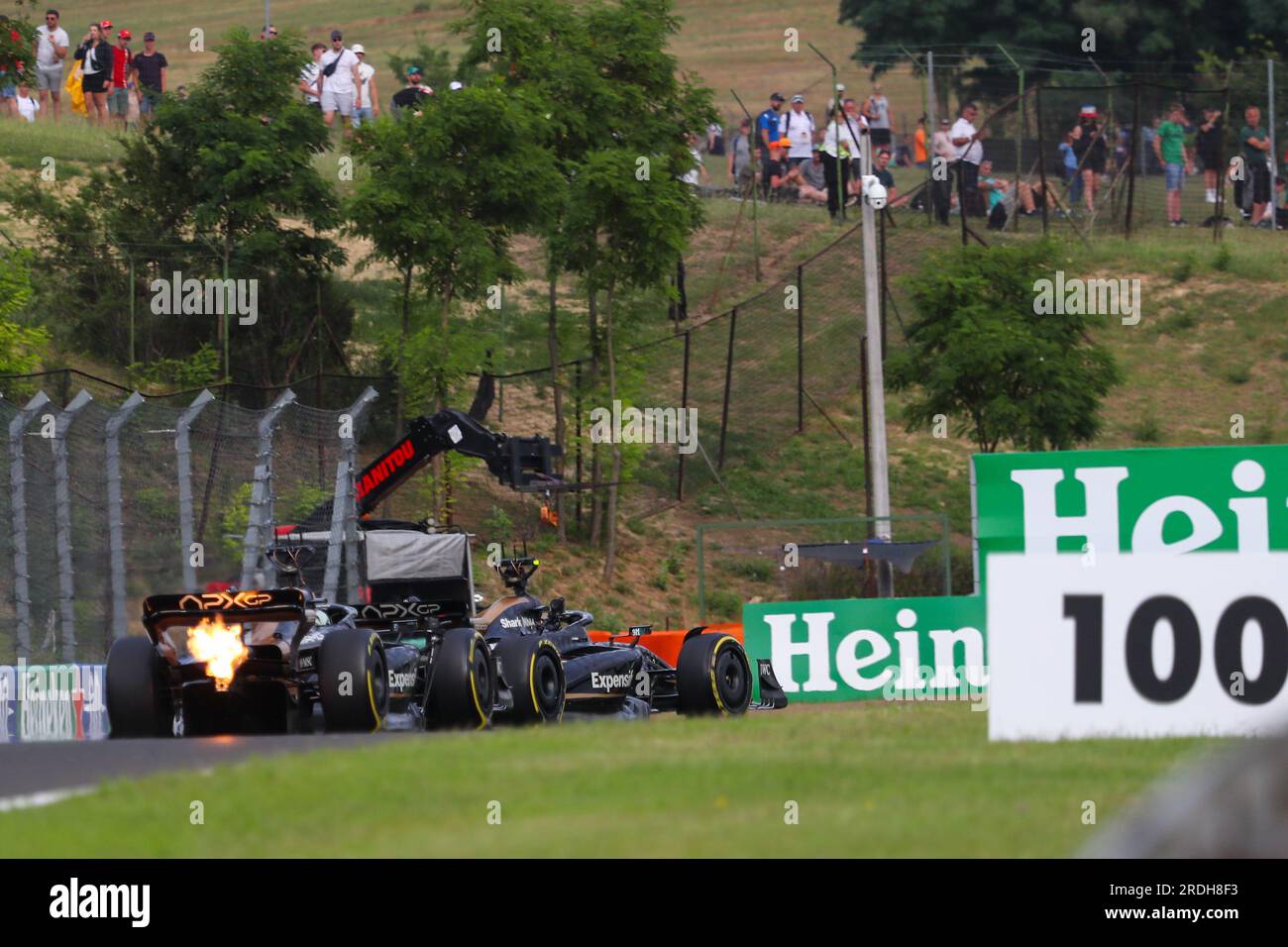 Fictional team ApXGP filming on track for a movie during Free Practice ...