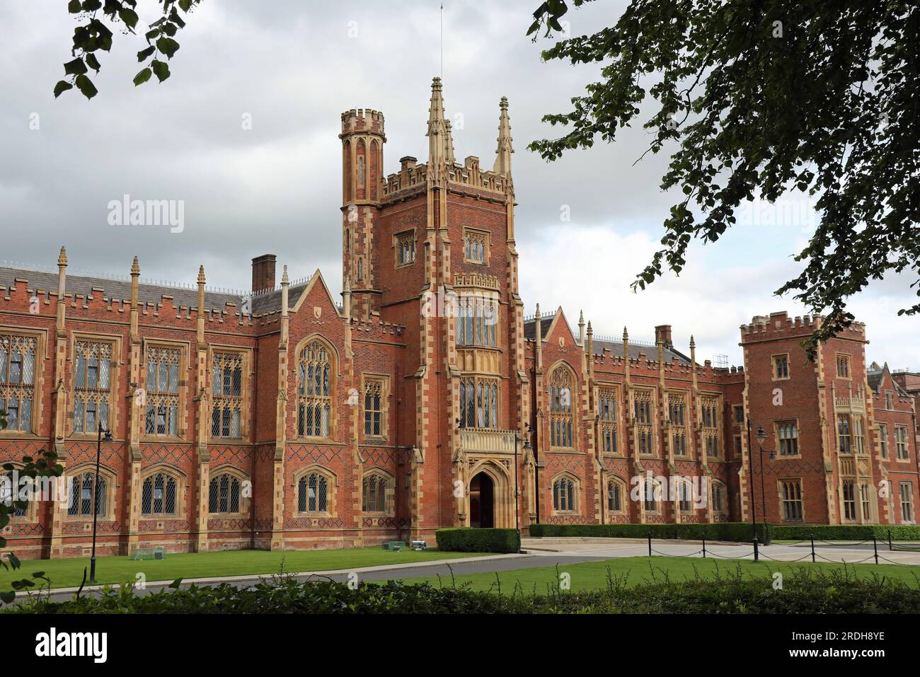 Queens University in Belfast known as the Lanyon Building Stock Photo ...