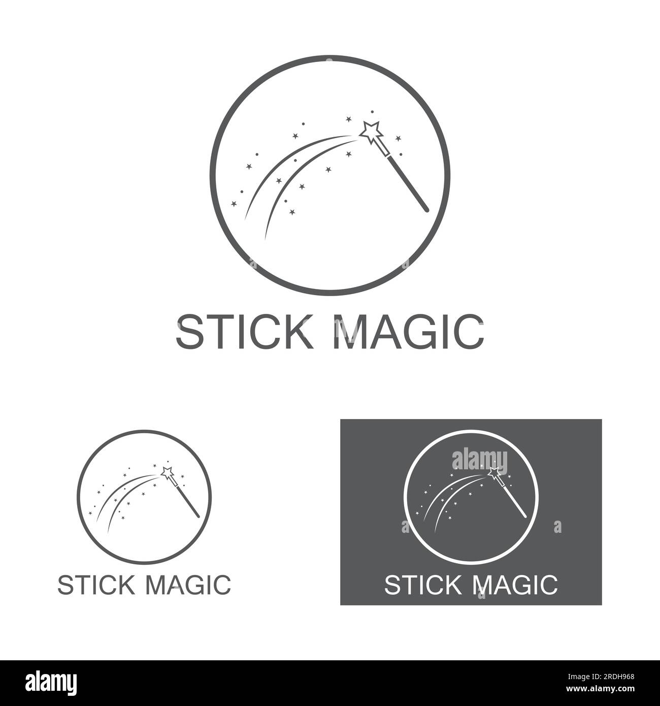 magic wand icon logo vector illustration Stock Vector Image & Art - Alamy